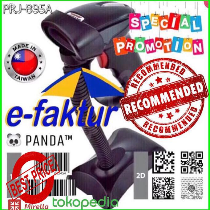 Jual Barcode Scanner 2D Efaktur Qr Code Auto-Stand E-Faktur Panda Prj ...