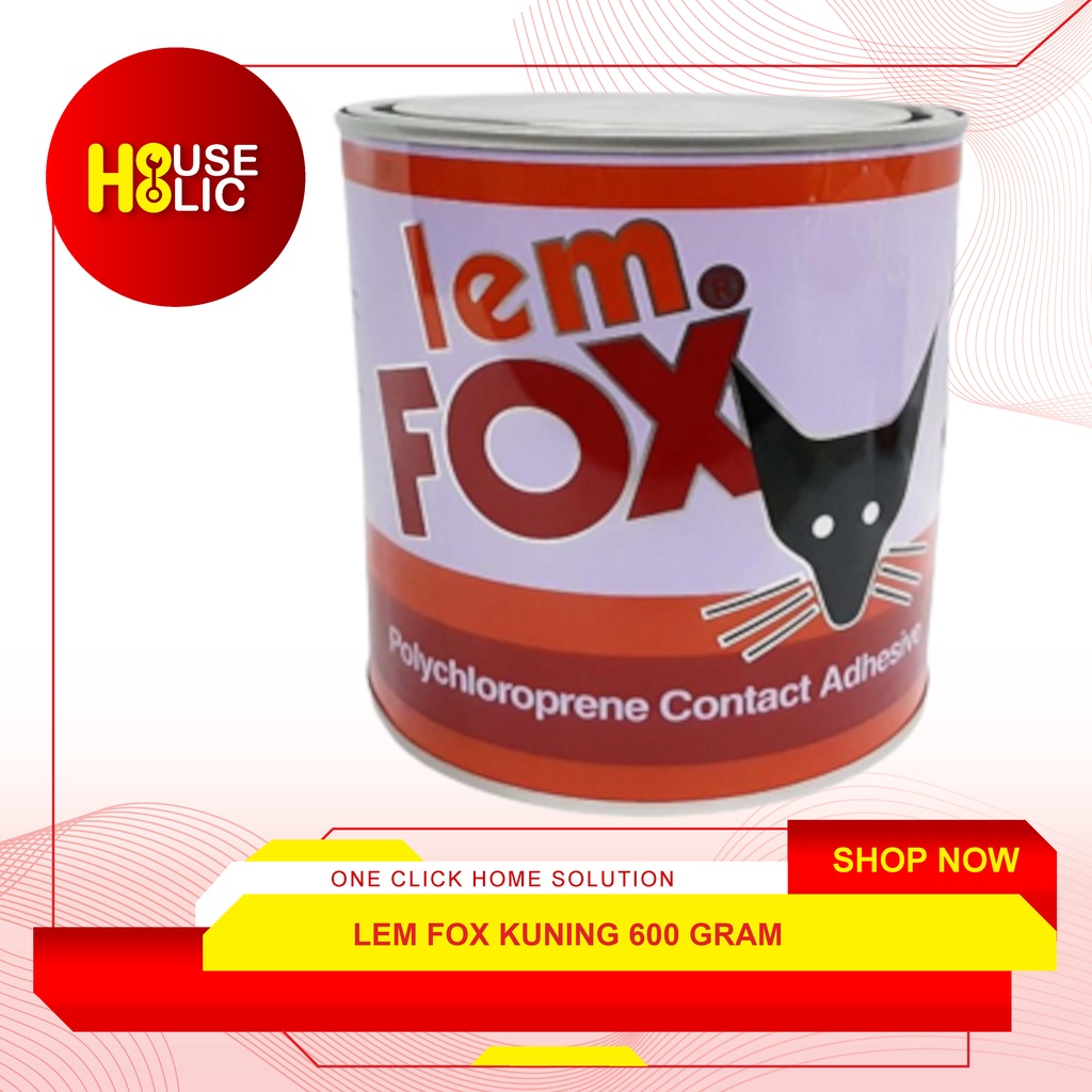 Jual Lem Fox 600 Gram / Lem Fox Kuning Lem Kayu Lem Kulit Lem Karet Plastik | Shopee Indonesia