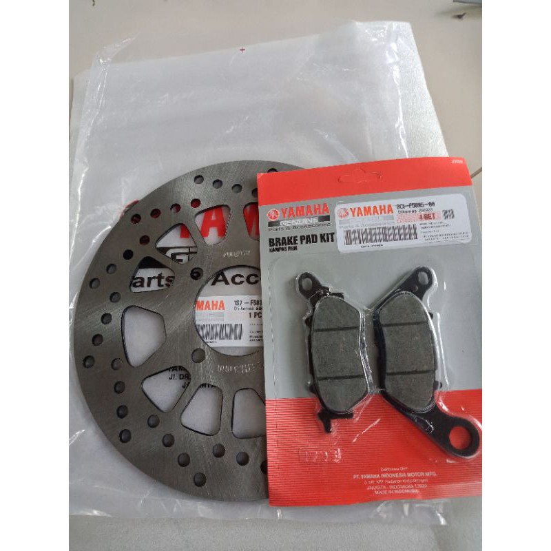 Jual Piringan cakram+Kampas Rem Depan Jupiter MX lama old Jupiter MX New Jupiter Z Vega ZR ...