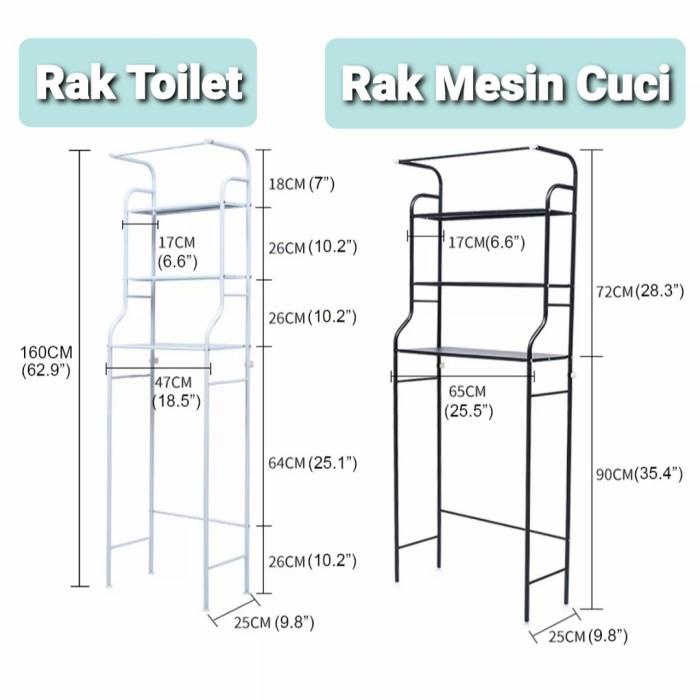 Jual Rak Toilet Rak Closet Rak Kamar Mandi Rak Kloset Rak Mesin Cuci ...