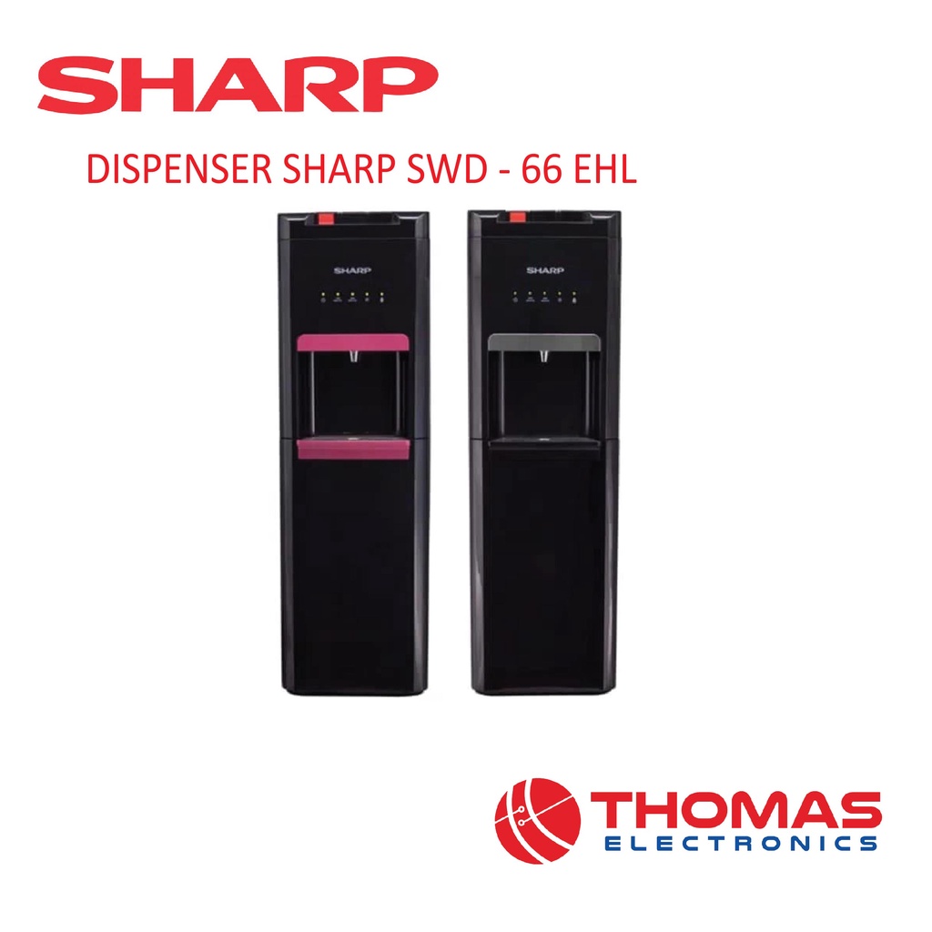 Jual Dispenser Galon Bawah Sharp SWD 66 EHL BS BP DISPENSER SWD 66EHLBS ...