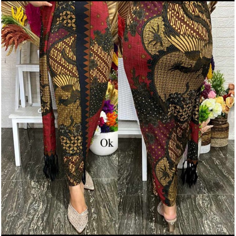 Jual dolby batik premium set selendang/bahawan kebaya/rok bali | Shopee ...