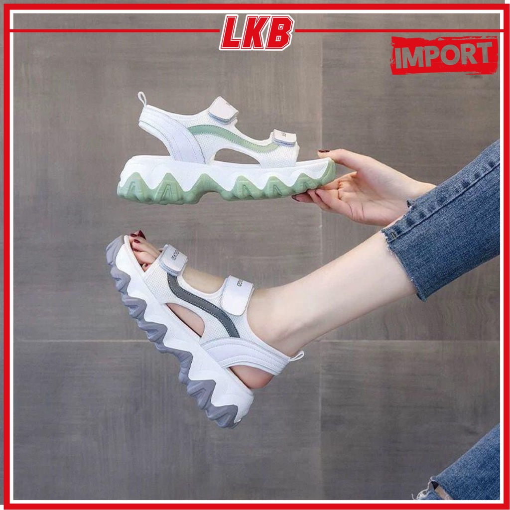 Jual LKB 014 LKB OFFICIAL STORE ORIGINAL WEDGES SANDAL TALI WANITA ...