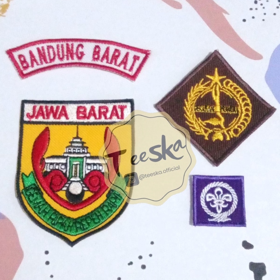 Jual Set Atribut Seragam Pramuka Logo Tunas Kelapa dan Wosm, Logo ...