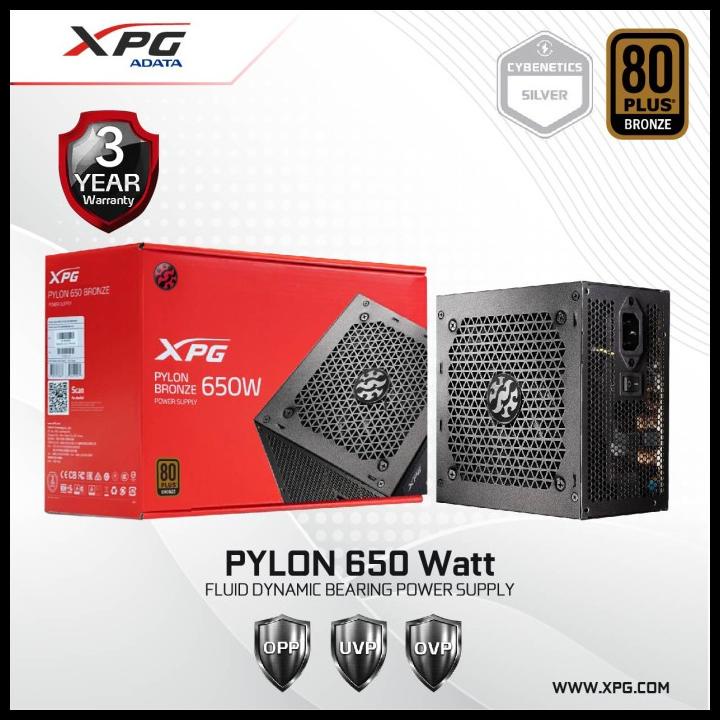 Jual Power Supply Adata Xpg Pylon 650 Watt 80+ Bronze Psu | Shopee ...