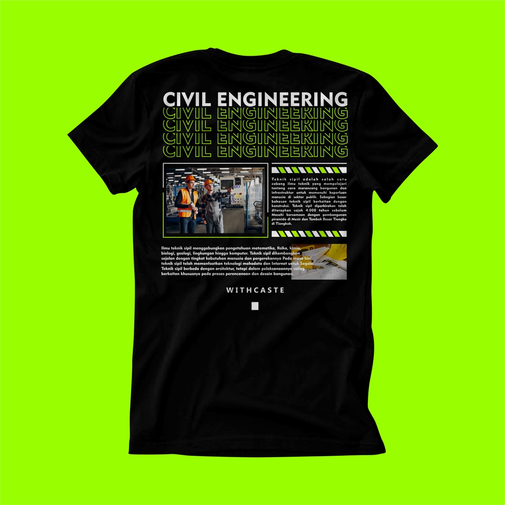 Jual KAOS TSHIRT ATASAN BAJU STREETWEAR ANAK JURUSAN TEKNIK SIPIL CIVIL ...
