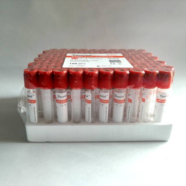 Jual Tabung darah vaculab plain no addictive 3ml One med | Shopee Indonesia