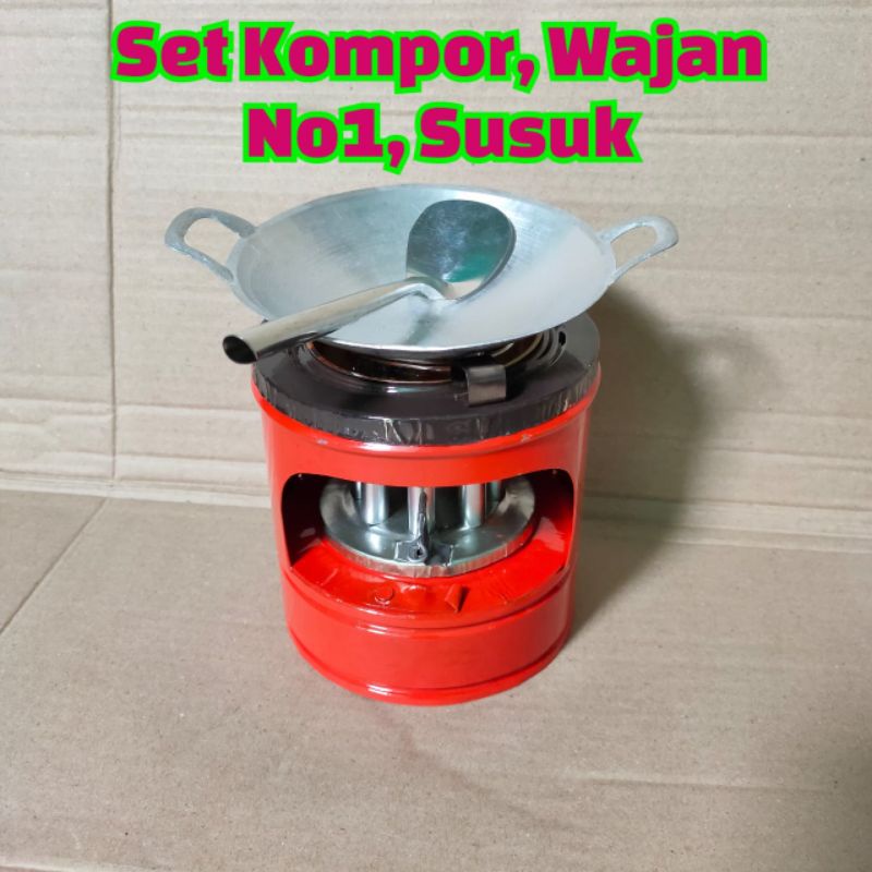 Jual Set Mainan Masak Masakan Anak / Paket Kompor Wajan Susuk Serok Set ...