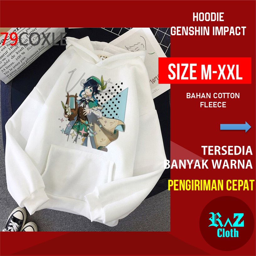Jual Switer Anime Venti Genshin impact Hoddie PriaJaket Hoodie Pria ...