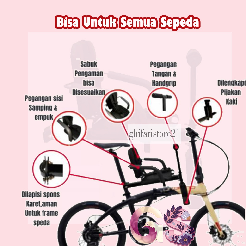 Jual Kursi Bangku Jok Boncengan Bonceng Anak Sepeda Lipat Sepeda Gunung ...