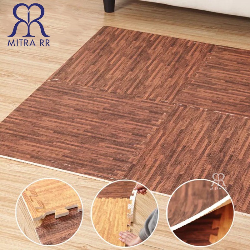 Jual Puzzle Arizona Alas Lantai EVA foam Motif Kayu / Rumput 60 x 60cm ...