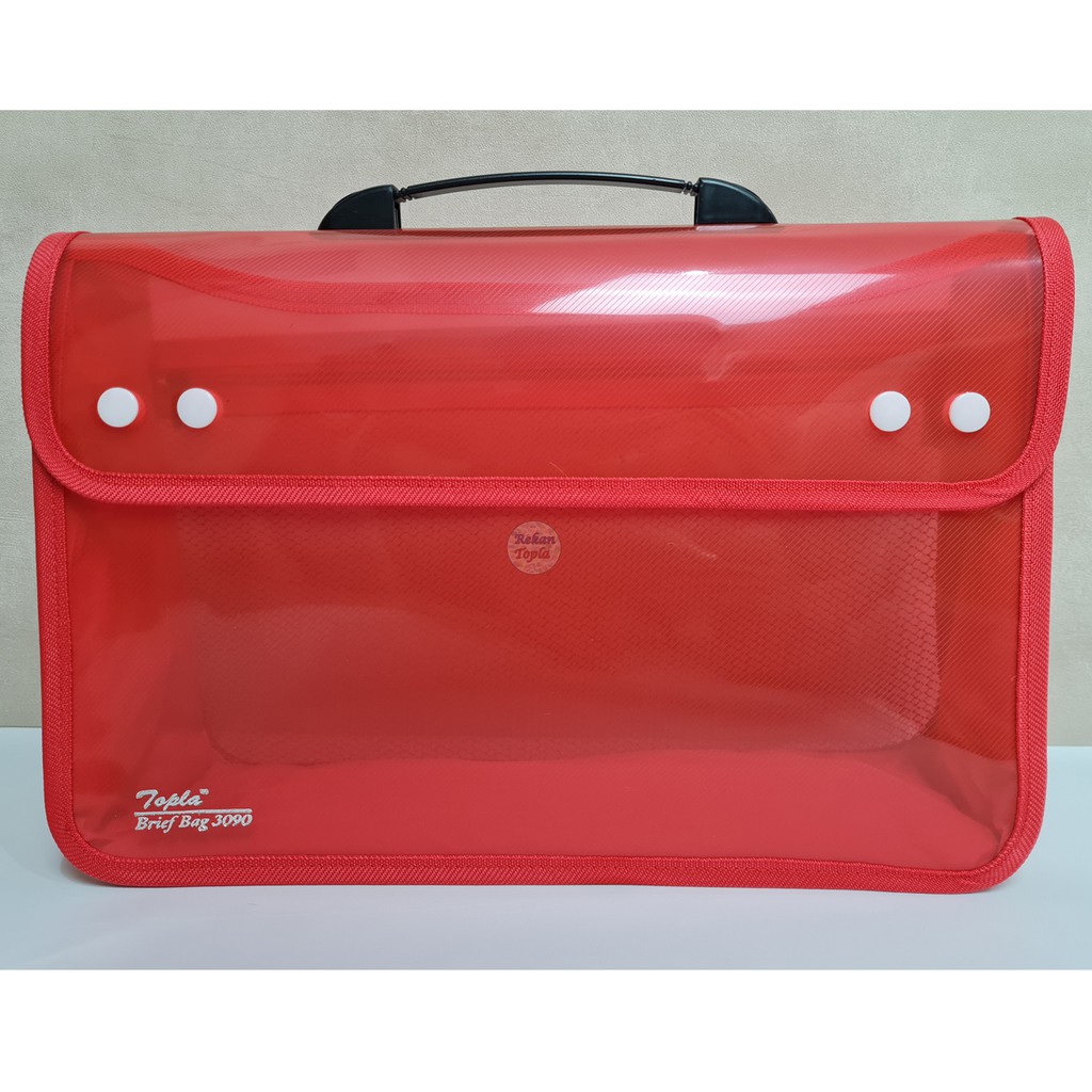 Jual Tas Map Plastik / Map Bag Kancing Dua / Tas dokumen Sekolah / Tas ...