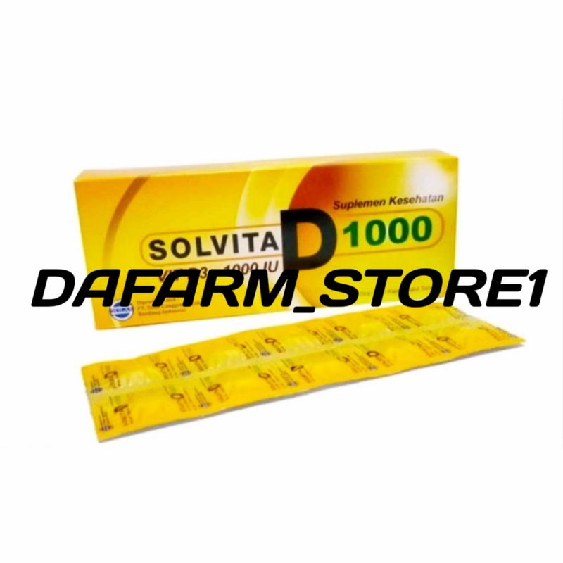 Jual Vitamin D 1000 IU Solvita / Vitamin D 1000 IU 10 Tablet | Shopee Indonesia