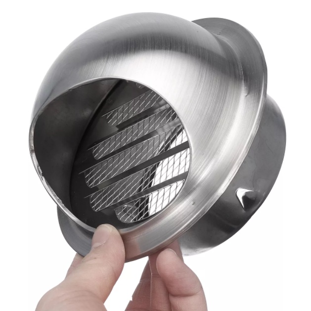 Jual Stainless Steel Vent Ducting Cap Penutup Corong Ventilasi Udara ...