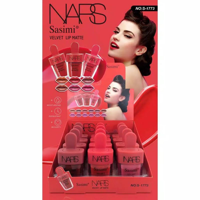 Jual [1box isi 12 pcs] Nars sasimi velvet lip matte | Shopee Indonesia