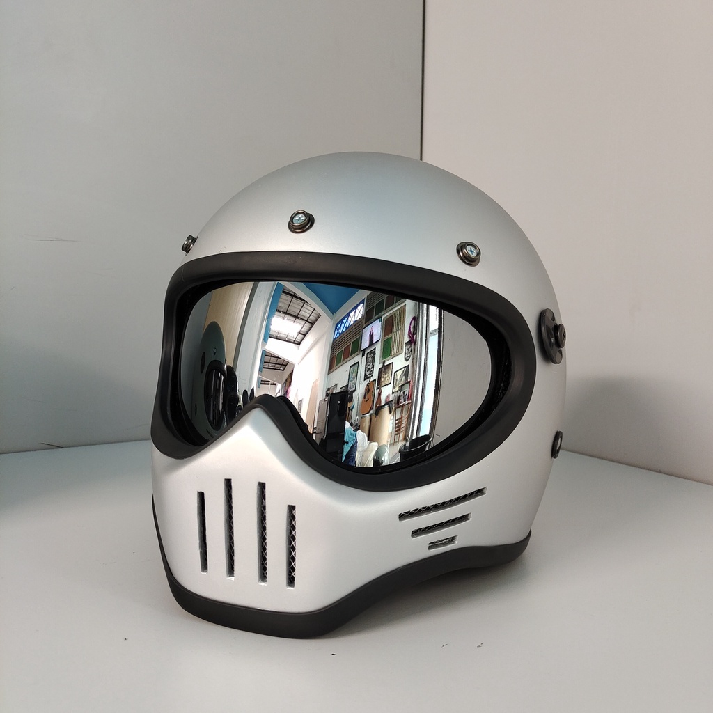 Jual Helm Custom M30 Helem Custom Cakil Helem Custom Retro Helem ...