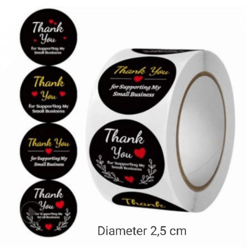 Jual STICKER THANK YOU | STIKER TERIMA KASIH | STIKER LEBEL MURAH ...