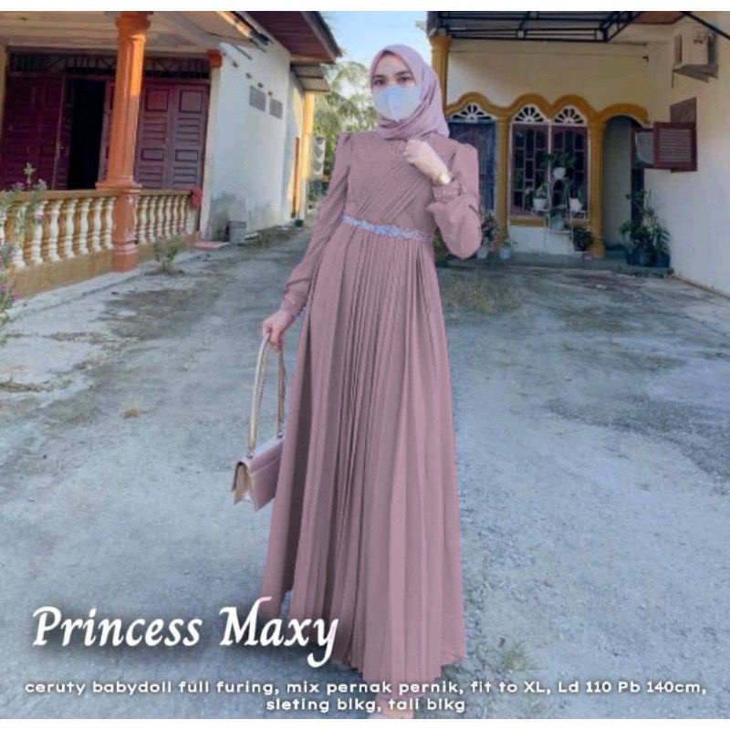 Jual Princess maxy gamis wanita gamis pesta gamis seruti bebidol full ...