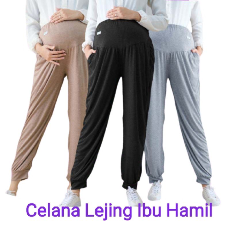 Jual Celana Lejing Panjang Ibu Hamil Legging Hamil Nyaman Halus Elastis Cocok Untuk BUMIL ...