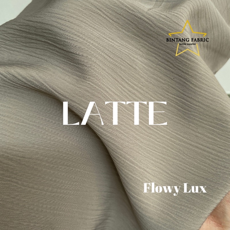 Jual Bahan Kain Flowy Lux Youryu Crinkle Airflow 0,5 meter | Shopee ...
