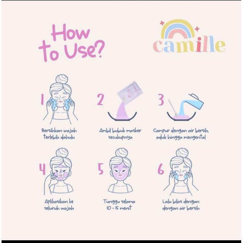 Jual CAMILLE - Wash Off Mask 65gr | 25gr | Shopee Indonesia
