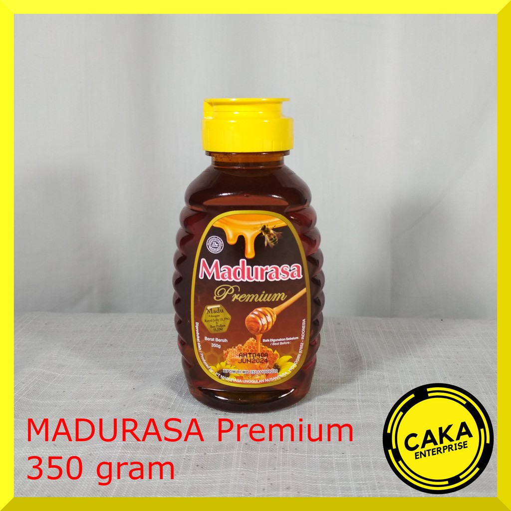 Jual MADURASA PREMIUM Madu Murni + Royal Jelly dan Bee Pollen 350 gram | Shopee Indonesia