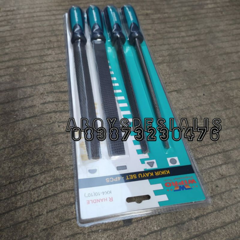 Jual Kikir Kayu WIPRO- Files Wood Set 4 Pcs 8 Inch | Shopee Indonesia