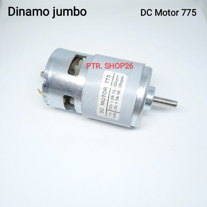 Jual Motor DC 775 12v High Torsi Speed Dinamo Mesin Power Tools DIY 24v 30v | Shopee Indonesia