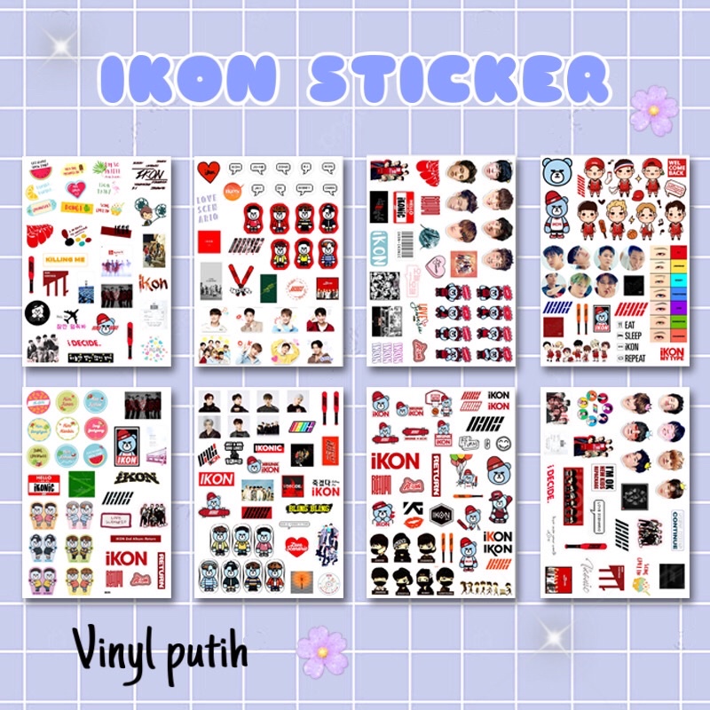 Jual STICKER SET / PACK KPOP IKON | Shopee Indonesia