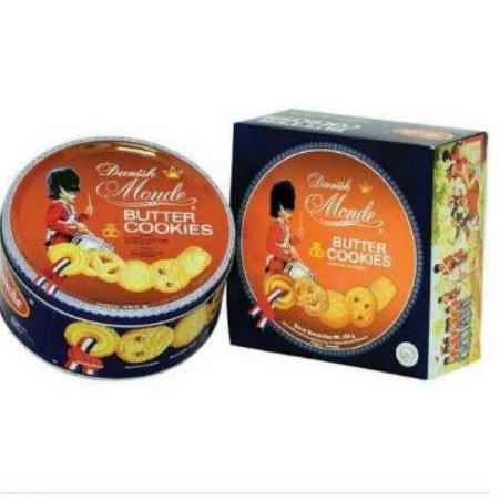 Jual Monde butter cookies blue shell 454gr kaleng kecil | Shopee Indonesia