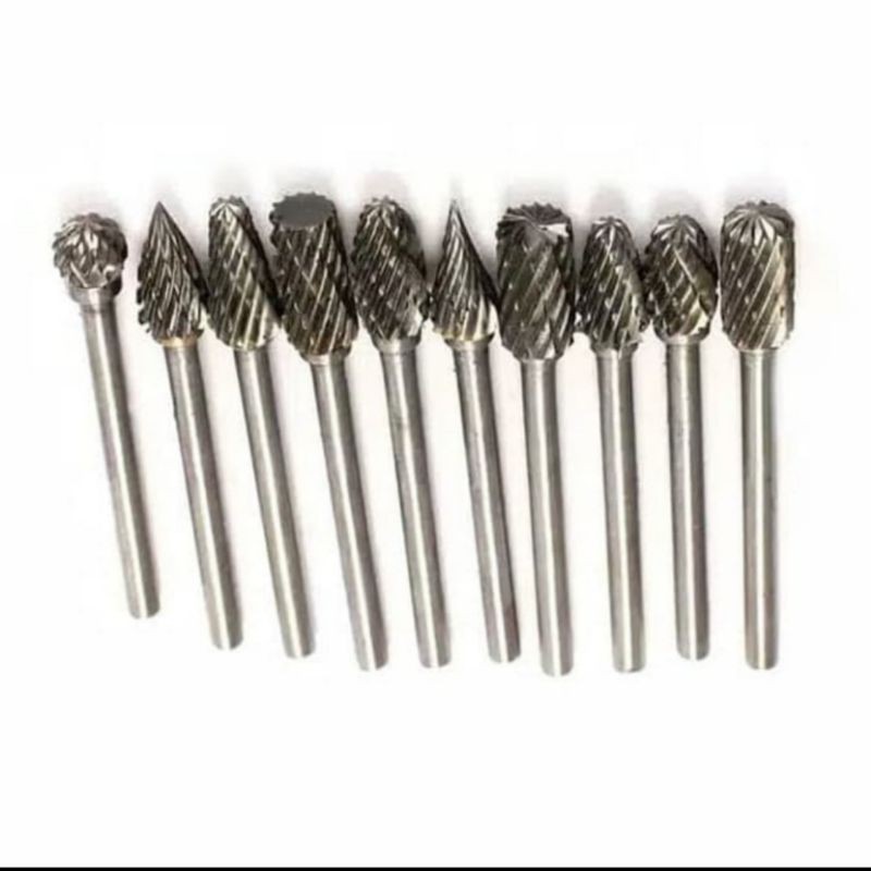 Jual mata bor tuner set 10 pcs mini drill mata bor tungsten carbide ...