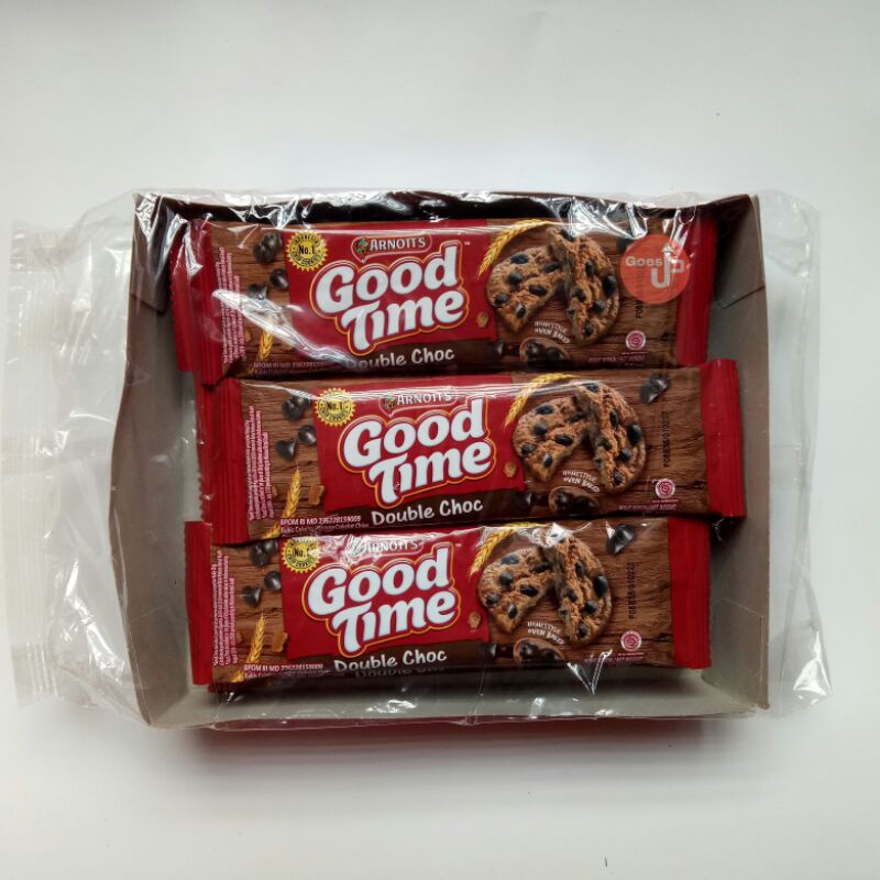 Jual [Bisa COD] Good Time Double Choc Biskuit Cokelat Kukis Coklat ...