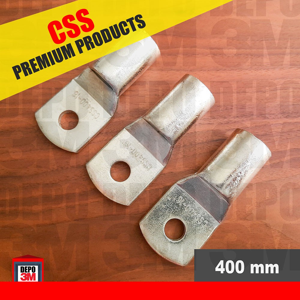 Jual Cable Lug | Skun Kabel CSS Tembaga Lapis Timah Tin Coated CU SC 400 mm | Shopee Indonesia