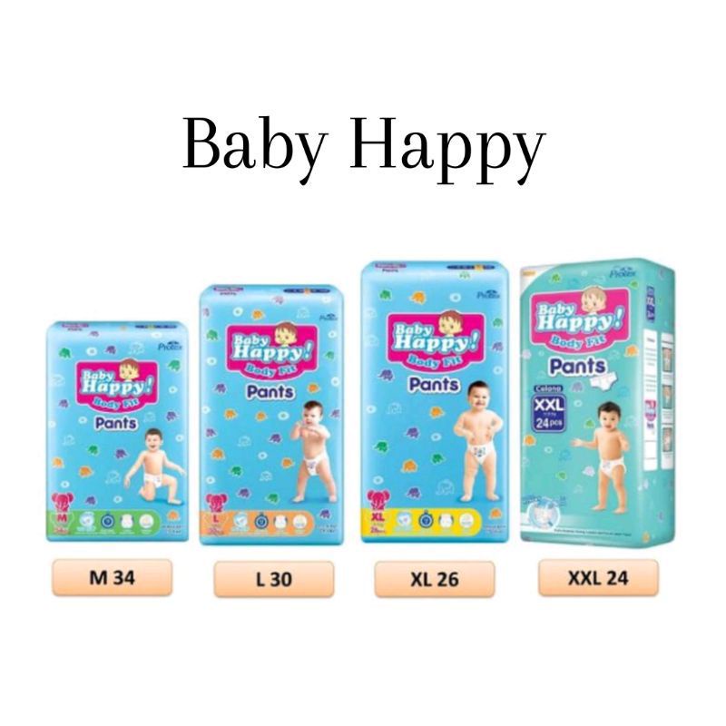 Jual Baby happy pants body fit S,M,L,XL,XXL murah ready banyakkk ...