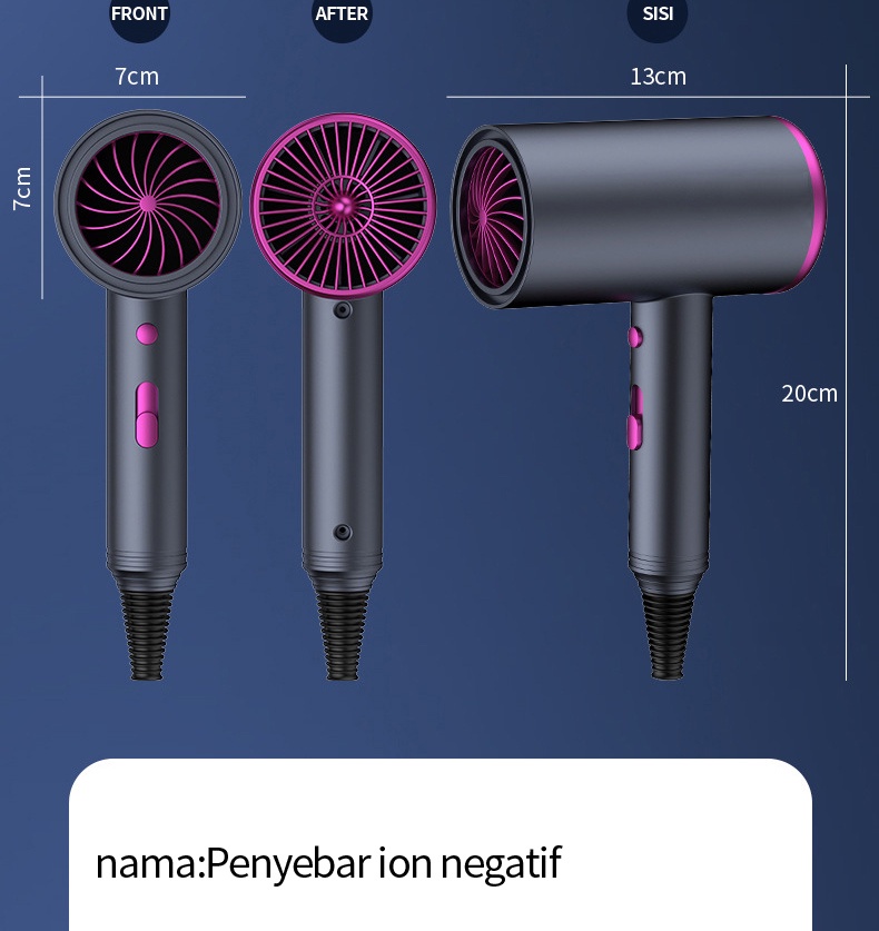 Jual Abeni Hair Dryer ion negatif Pengering Rambut 850W Kecepatan ...