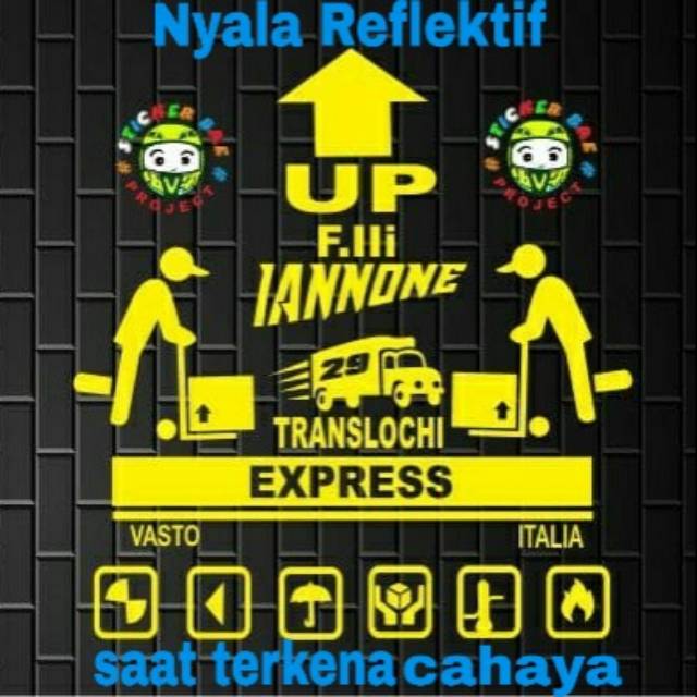 Jual STICKER HELM IANNONE FULL SET CUTTING NYALA REFLEKTIF | Shopee ...