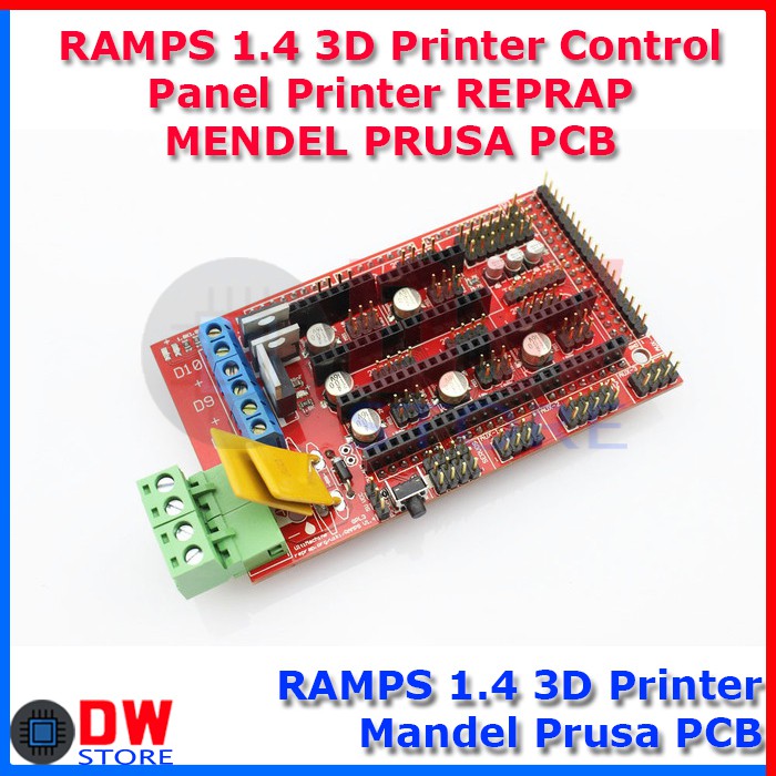 Jual RAMPS 1.4 3D PRINTER CONTROL PANEL PRINTER REPRAP MENDEL PRUSA PCB ...