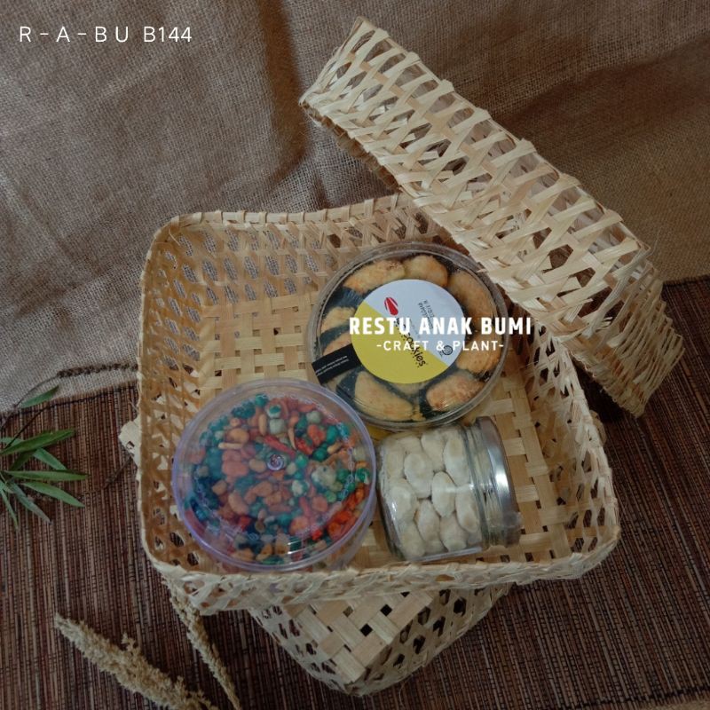 Jual (B144) Keranjang Box PP 26x26 cm|Hampers|Hantaran|Wadah|Parcel ...