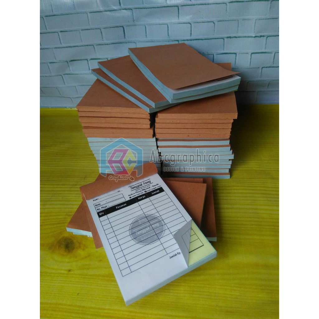 Jual Nota Toko Nota 2 Ply Nota Rangkap 2 Nota 1 Rim 1 Warna Nota Custom ...