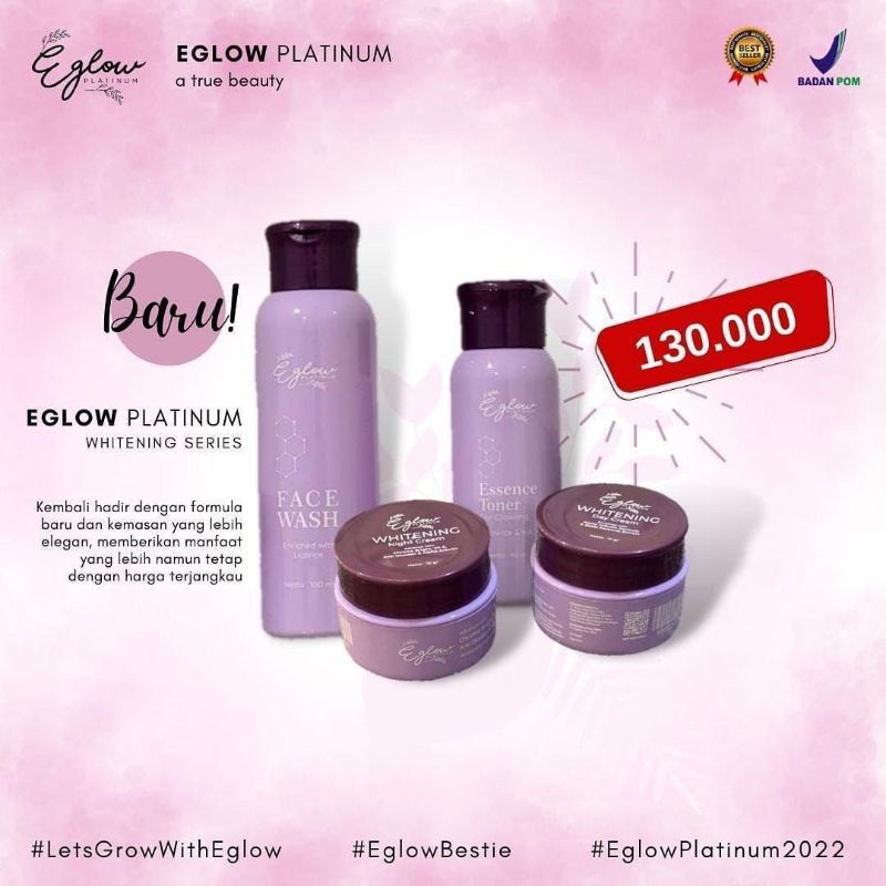 Jual EGLOW PLATINUM WHITENING ACNE ULTIMATE | Shopee Indonesia