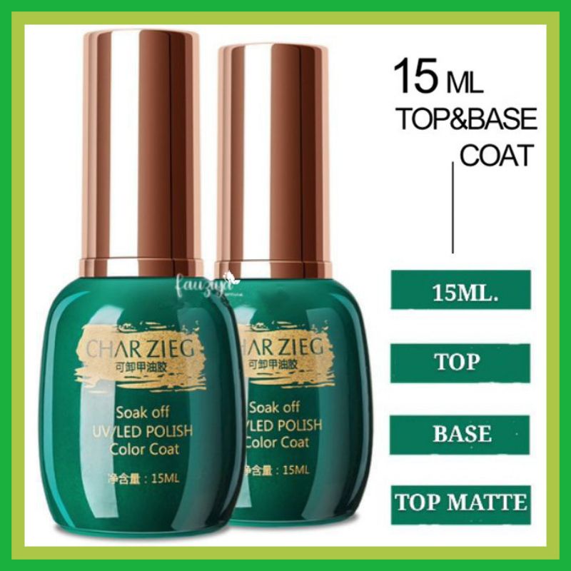 Jual (15ML) TOP COAT BASE COAT TOP COAT MATTE PRIMER REINFORCE GEL ...