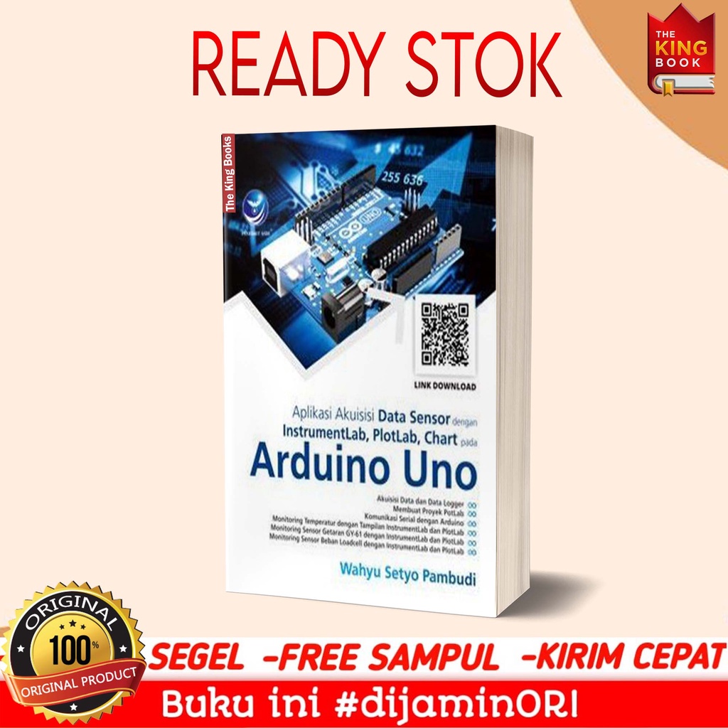 Jual Buku Aplikasi Akuisisi Data Sensor Dengan Instrumentlab Plotlab Chart Pada Arduino Uno 