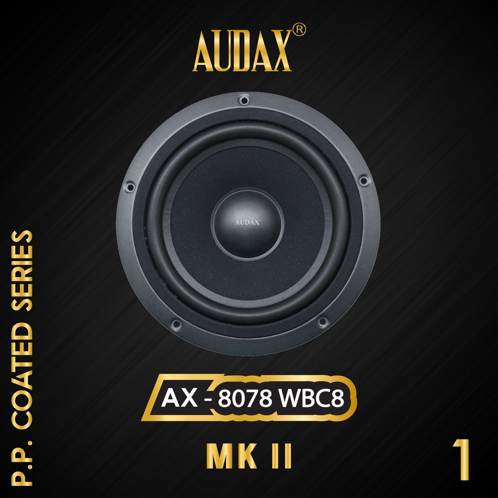 Jual Audax - Speaker Pasif 8" AX-8078 WBC8 Coating Cone Woofer MK II | Shopee Indonesia