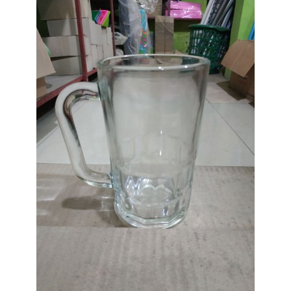Jual Gelas bir/gelas kaca gagang/gelas besar/gelas teh | Shopee Indonesia