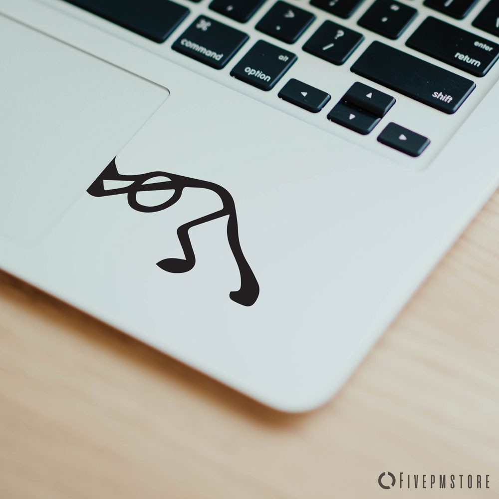 Jual Stiker Manusia Lidi Stickman Palmrest decal palm Stiker laptop ...