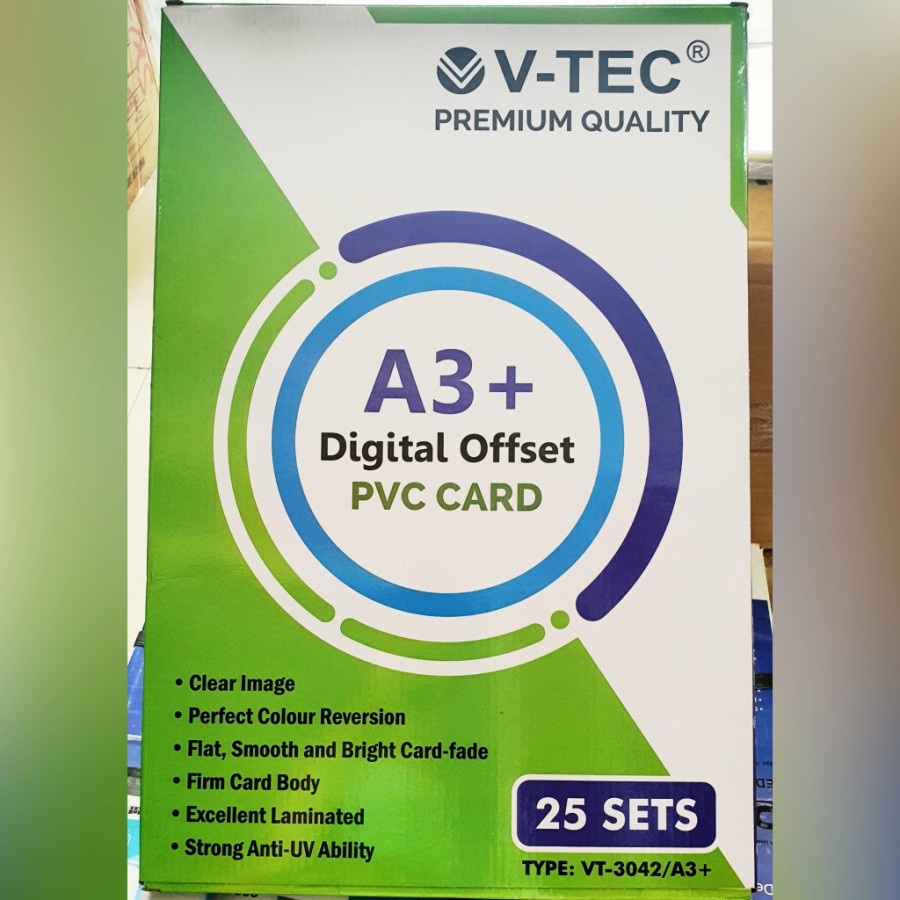 Jual PVC ID CARD LASER A3 PVC PET A3 laser 25 Set VT3042 | Shopee Indonesia