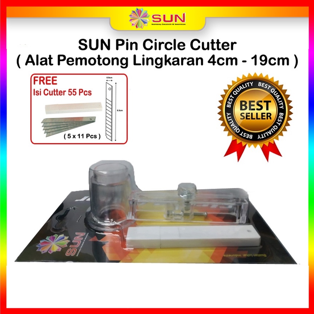 Jual Circle Cutter Premium 4 cm - 19 cm Pisau Alat Potong Kertas ...