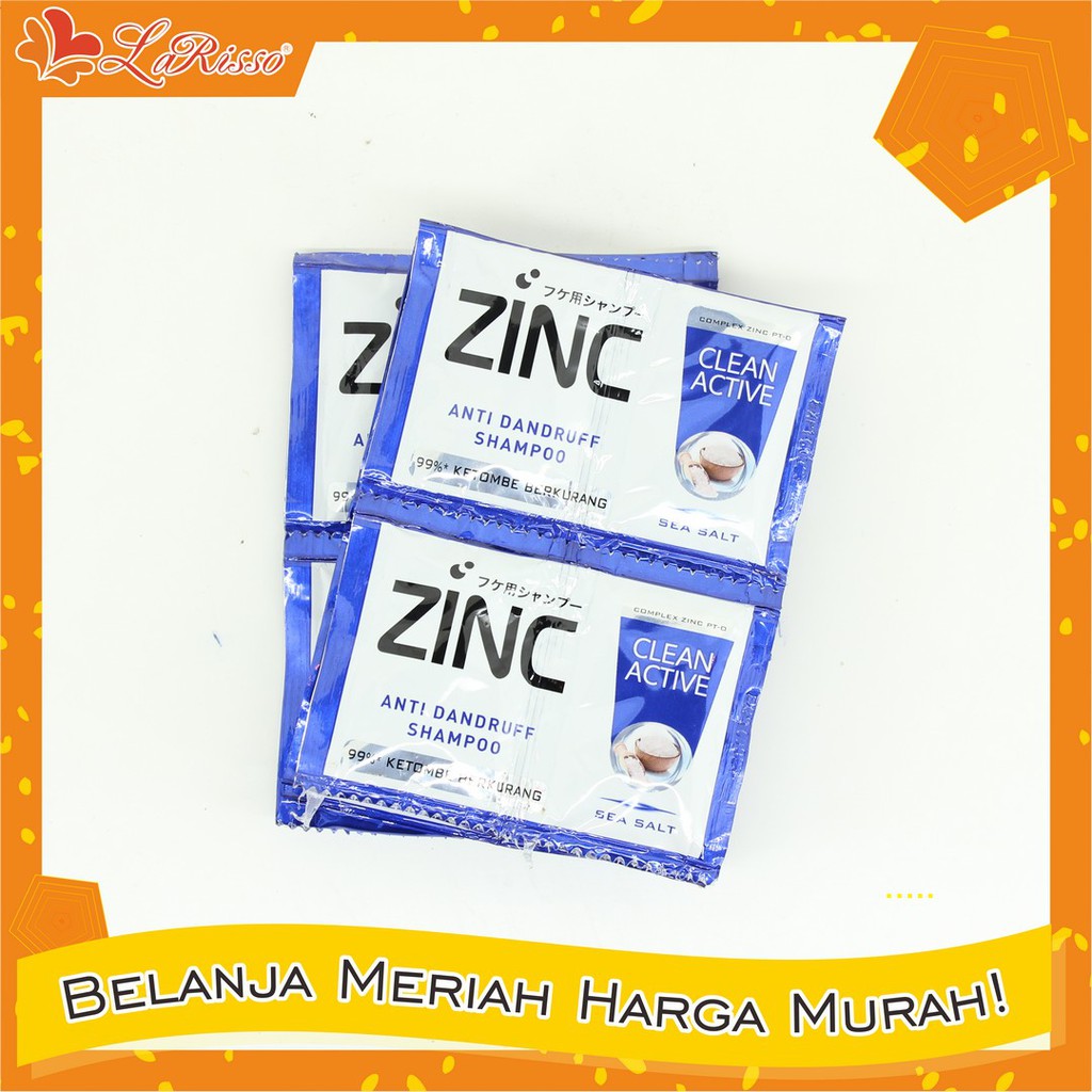 Jual ZINC SHAMPOO RENTENG 12X10ML CLEAN ACTIVE (2RENTENG) | Shopee ...