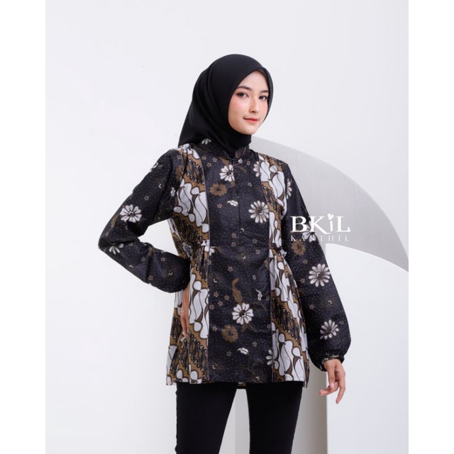 Jual KANTHIL Batik Couple Modern Seragam Kerja Blouse Batik Modern ...