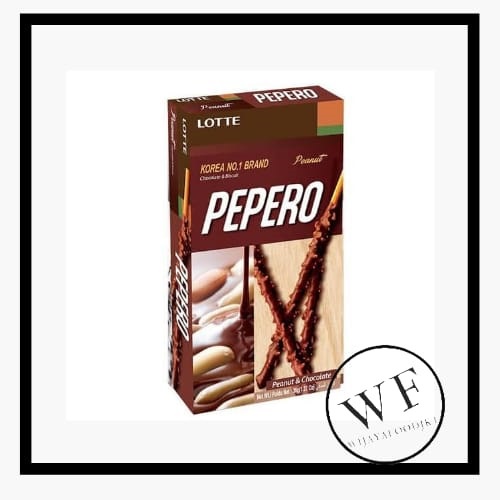 Jual Pepero Peanut & chocolate / Biskuit stik salut cokelat kacang ...